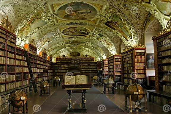 Old library stock image. Image of historical, globes, monastery - 754271