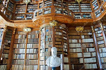 Old Library in an Abbey stock image. Image of architecture - 12431543