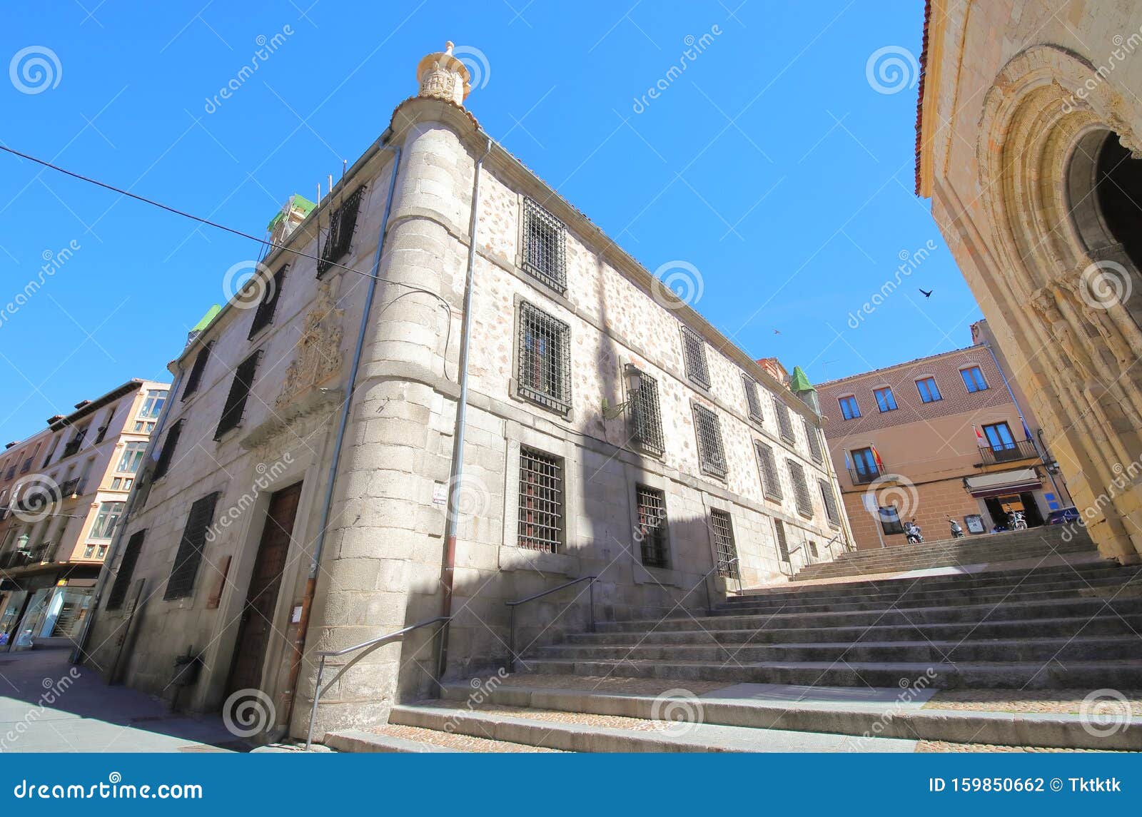 Old Library Building Segovia Spain Stock Photo - Image of historical ...