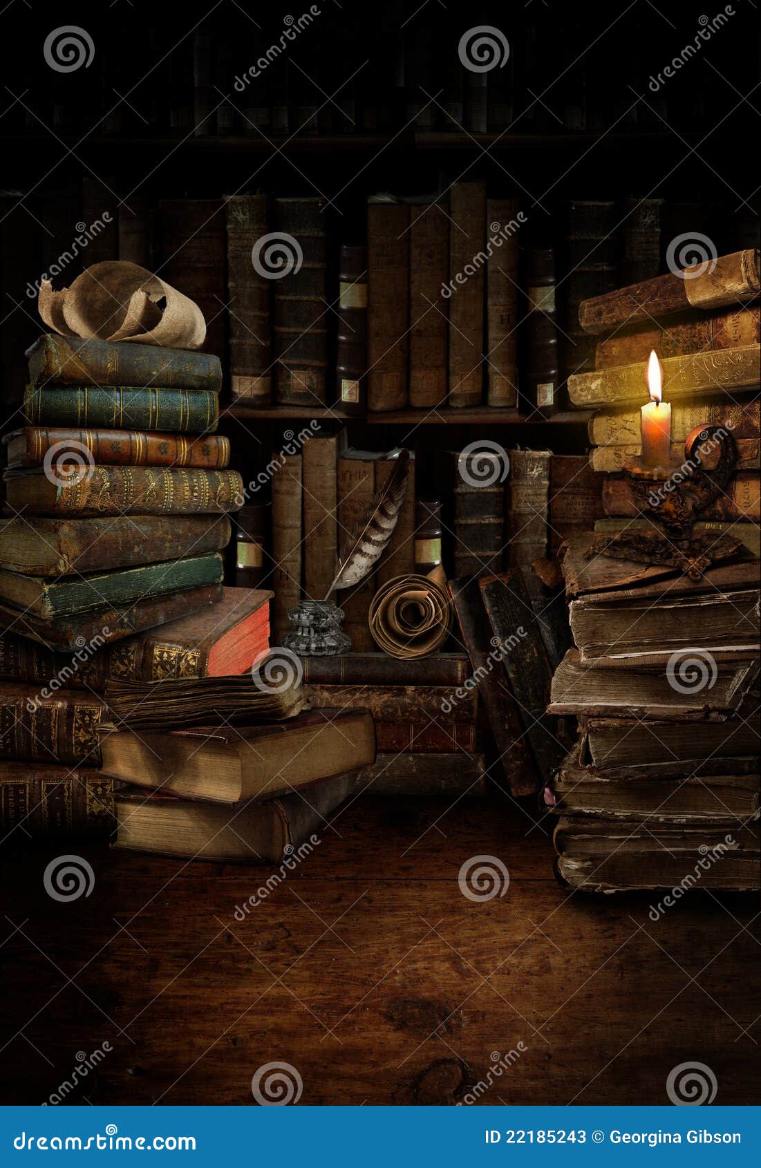 Old library desk stock image. Image of wooden, grungy - 22185243