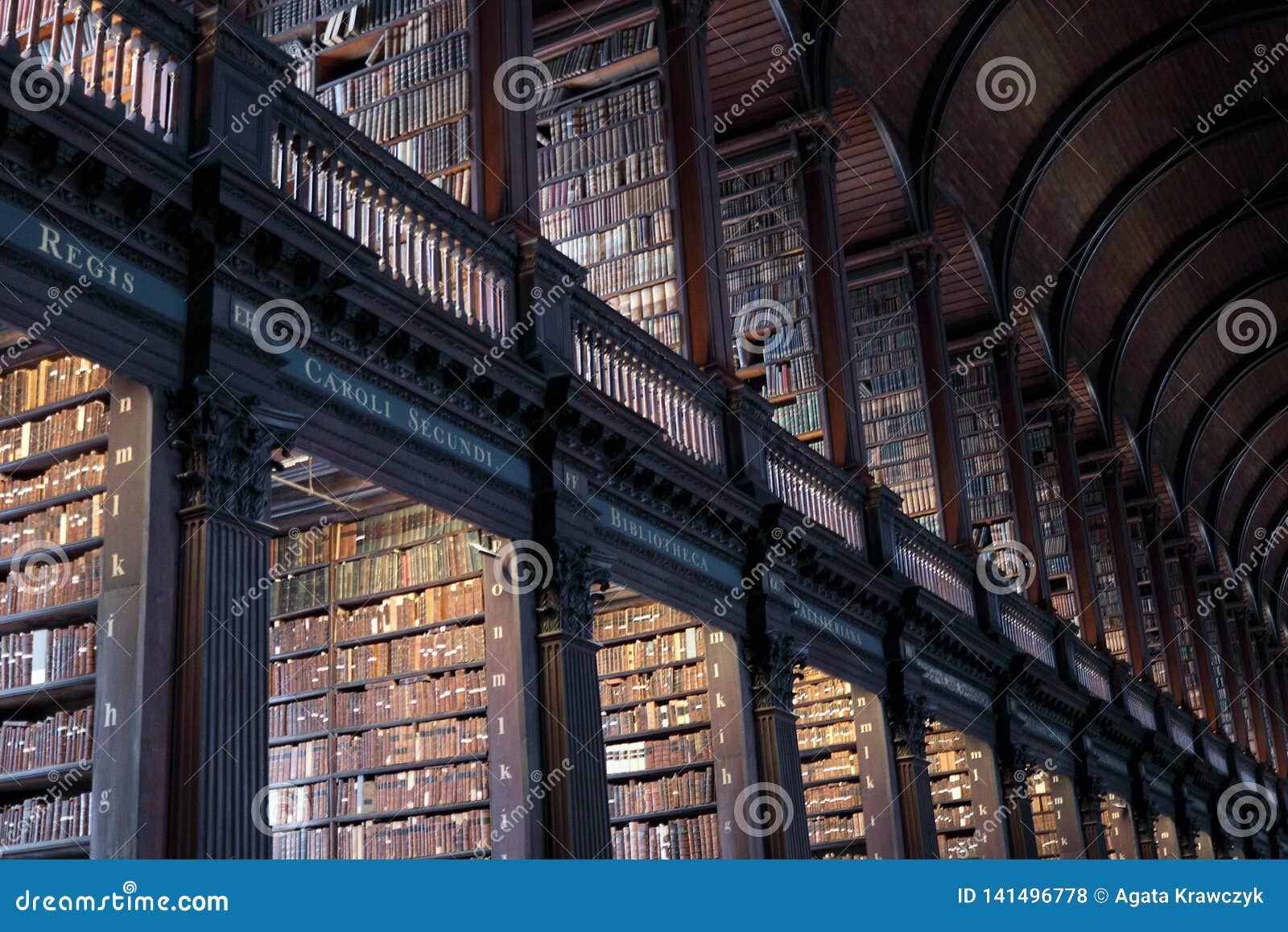 Old Library with Historic Books Editorial Stock Photo - Image of ...