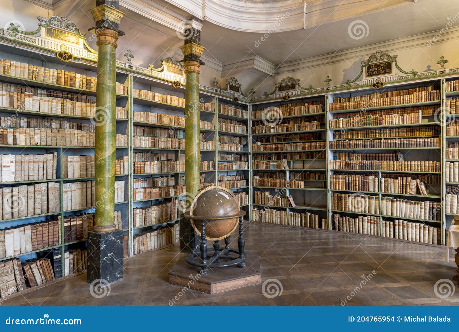 Old Library Inside the Monastery. Visitors Can See the Unique Replica ...