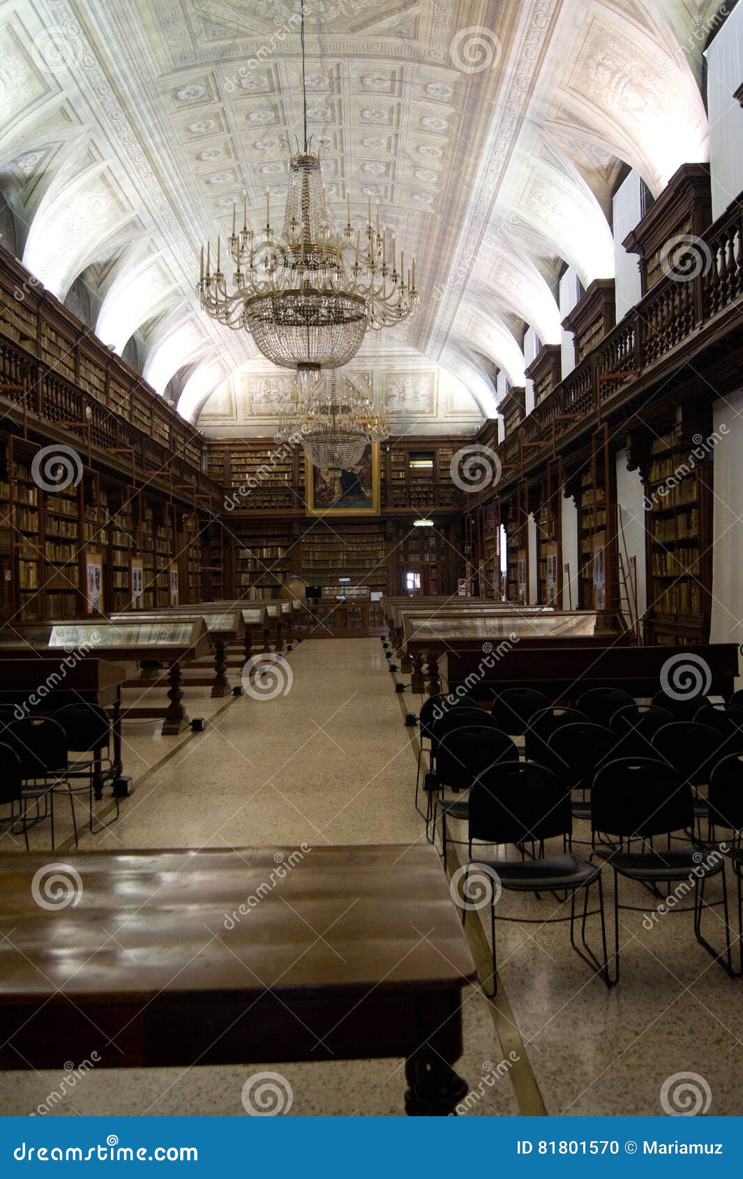 Italy: Milan Old library stock photo. Image of sforzacastle - 81801570