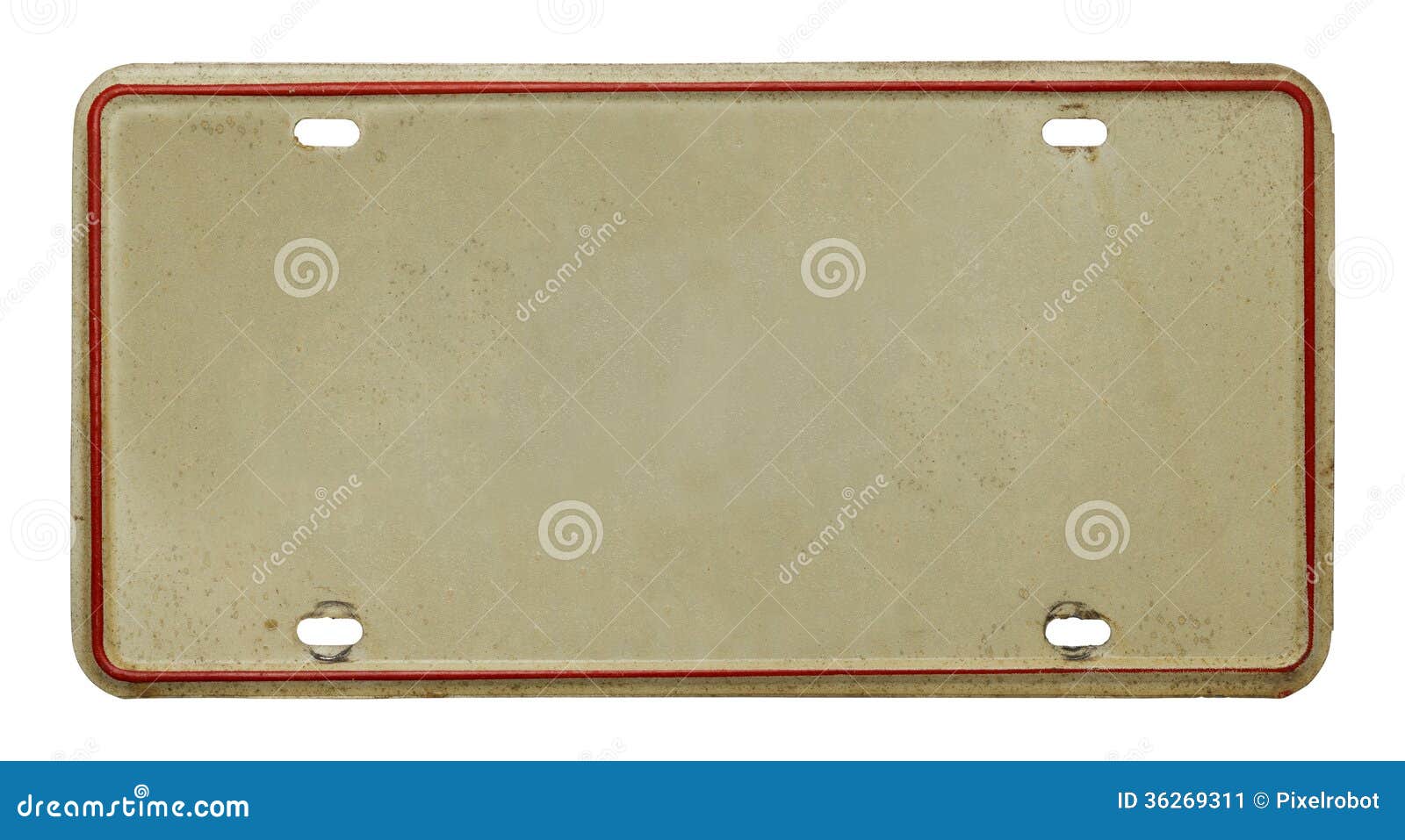 Old License Plate stock image. Image of isolated, blanked - 36269311