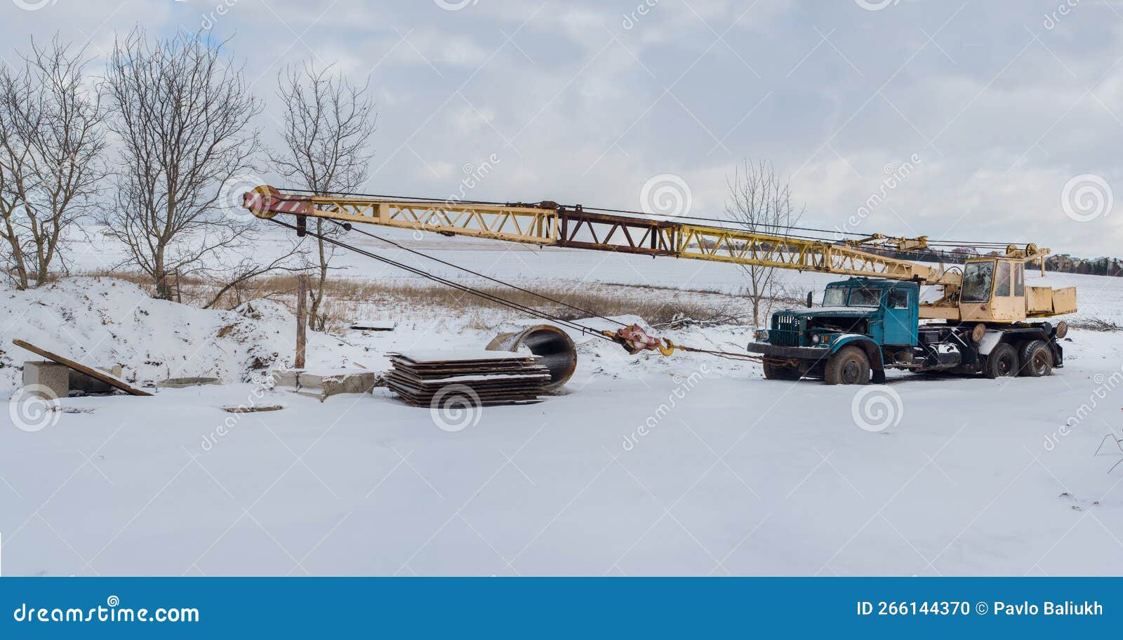 Frozen Construction Lookout Royalty-Free Stock Photography ...