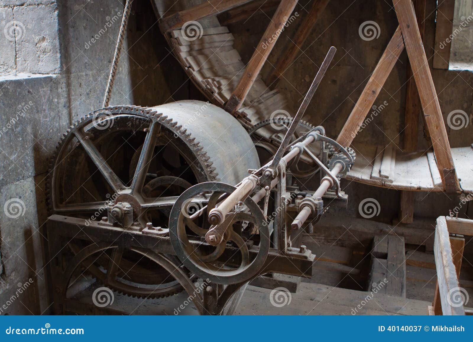 Old lifting gear stock image. Image of gear, hoist, iron - 40140037