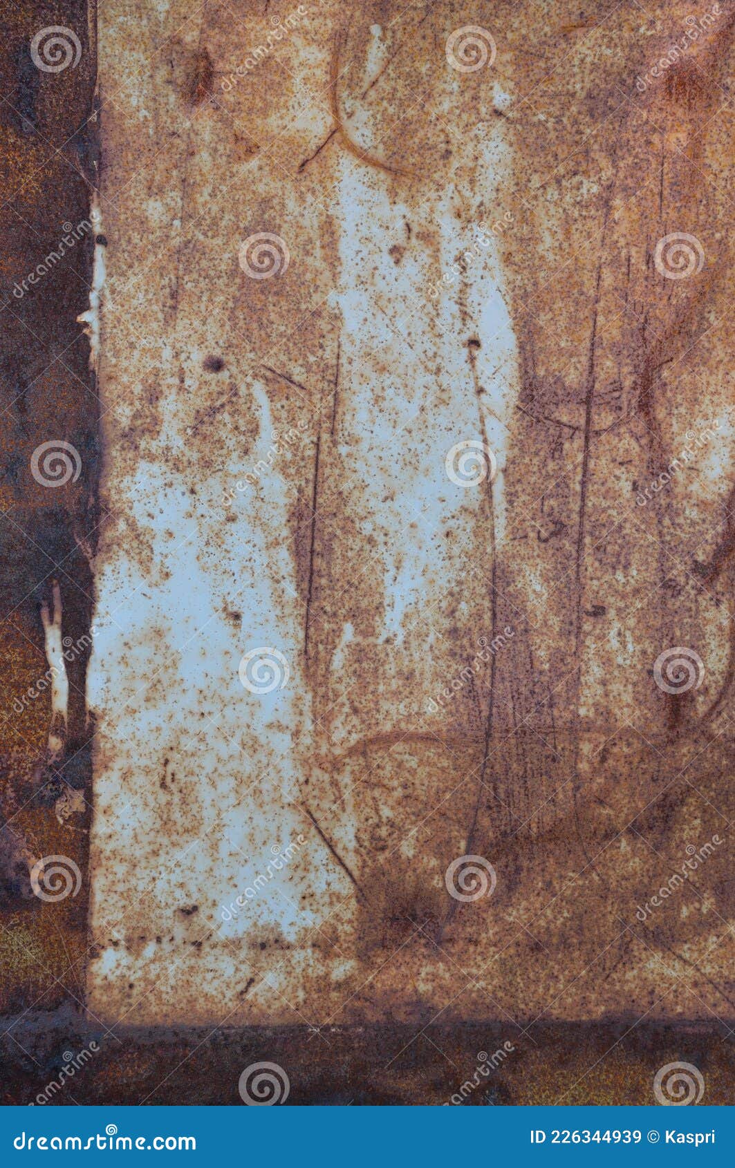 Old Light Blue Painted Grey Rusty Rustic Rust Iron Metal Frame ...