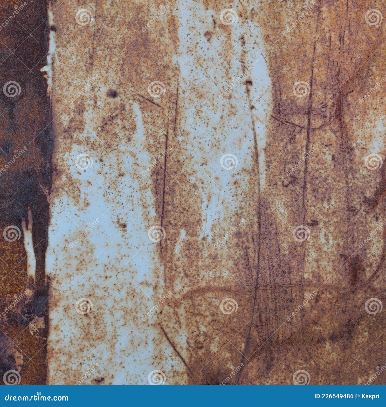 Old Light Blue Painted Grey Rusty Rustic Rust Iron Metal Frame ...