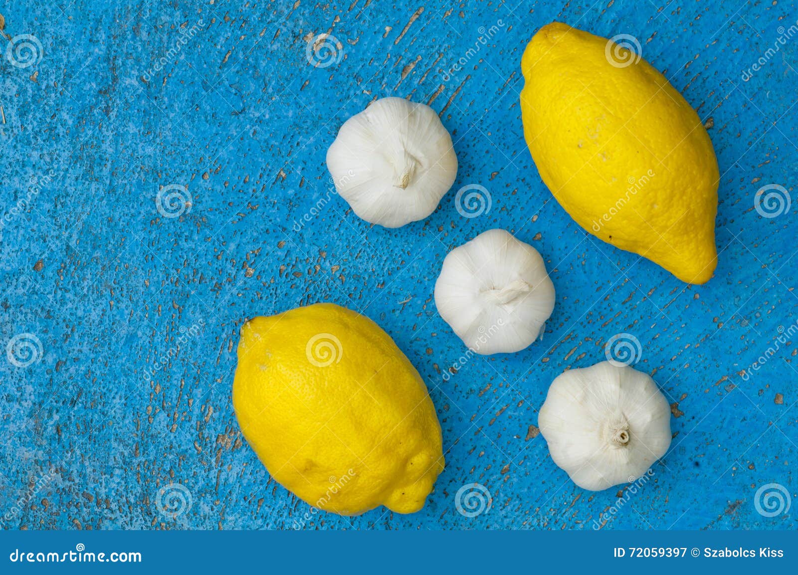 Old Light Blue Textured Background with Lemons Turquoise Stock Image ...