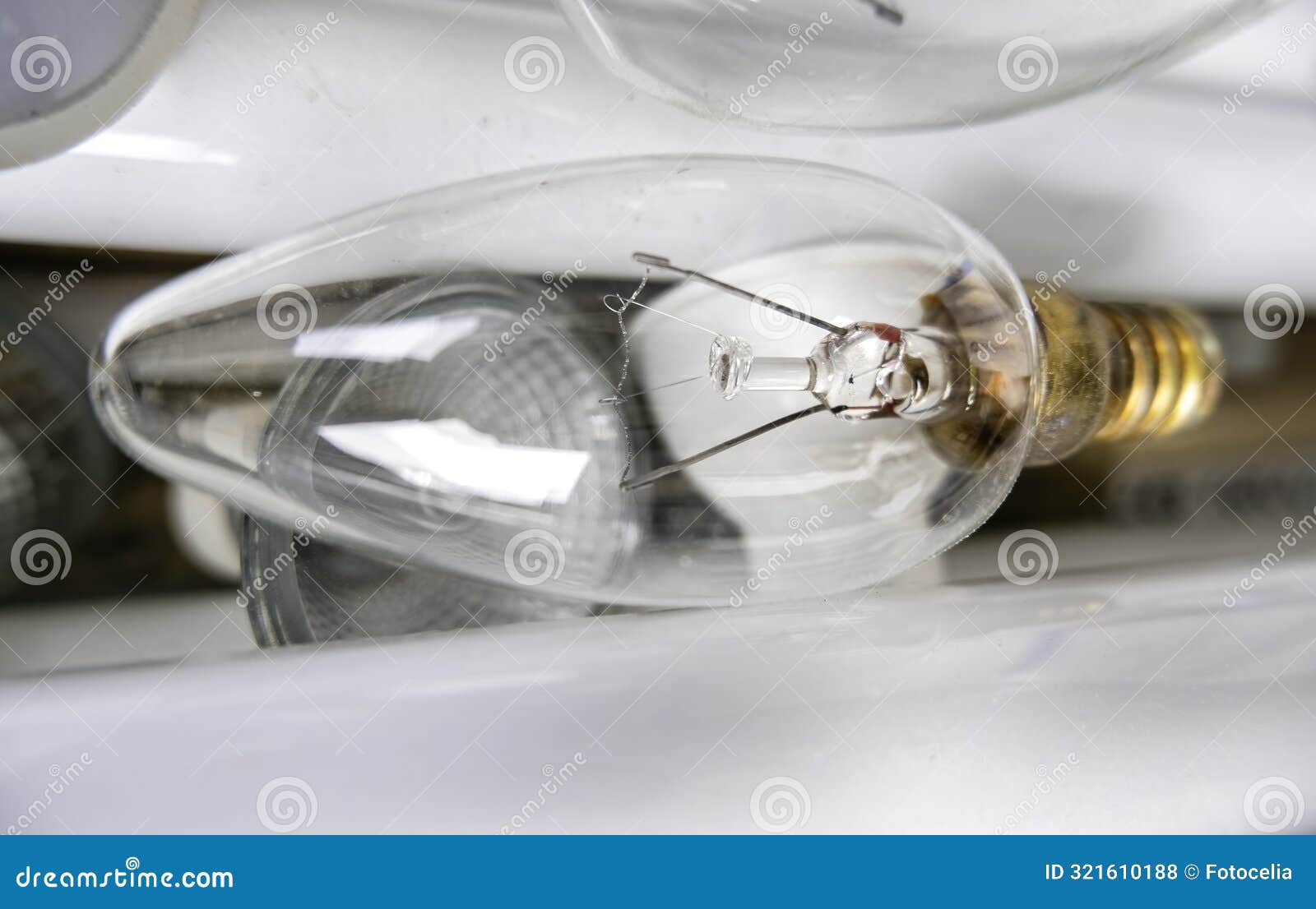 Old Light Bulbs in the Trash Stock Photo - Image of recycling, power ...