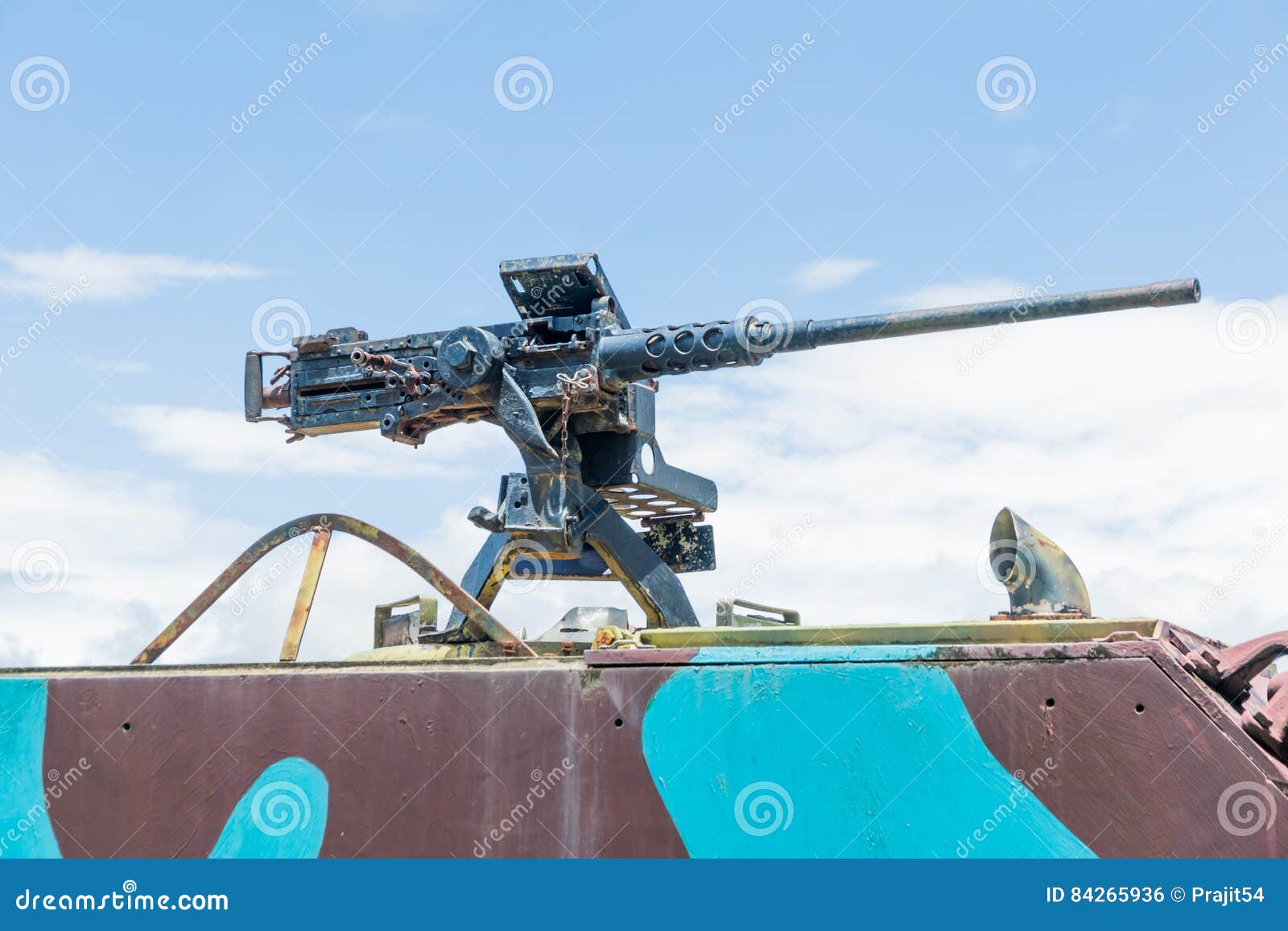Old light machine gun stock photo. Image of battle, cannon - 84265936