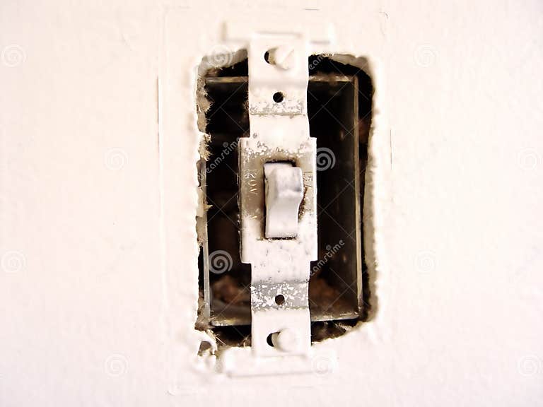 Old Light Switch stock photo. Image of device, concepts, unique - 7734