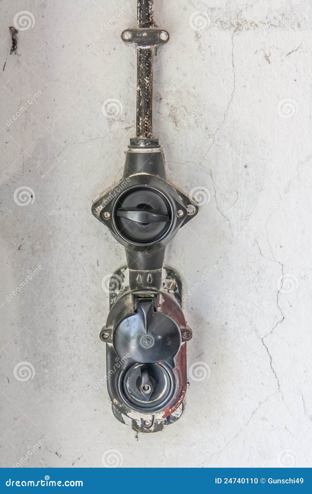 Old Light Switch stock photo. Image of electric, connection - 24740110