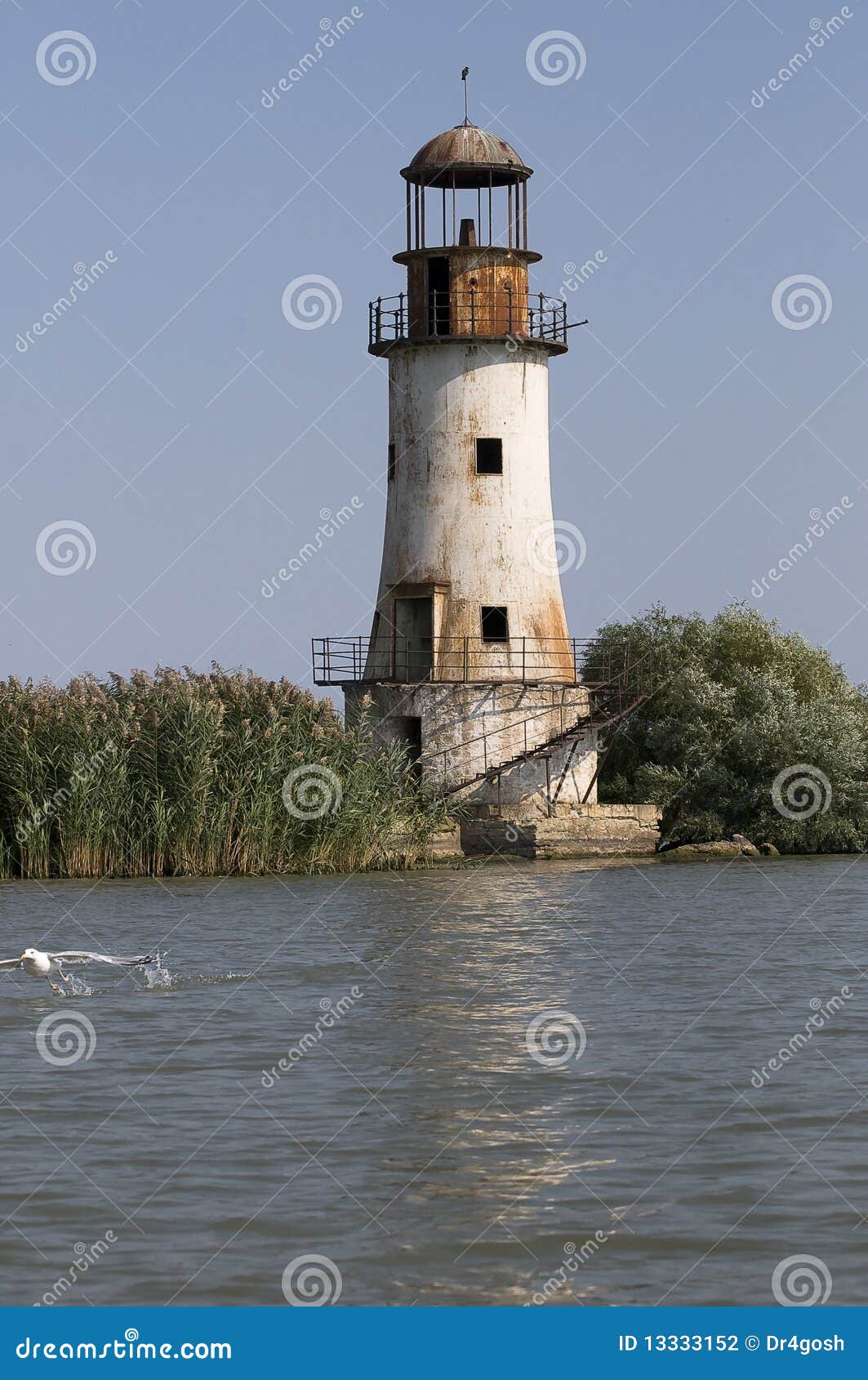 The old lighthouse stock photo. Image of black, sulina - 13333152