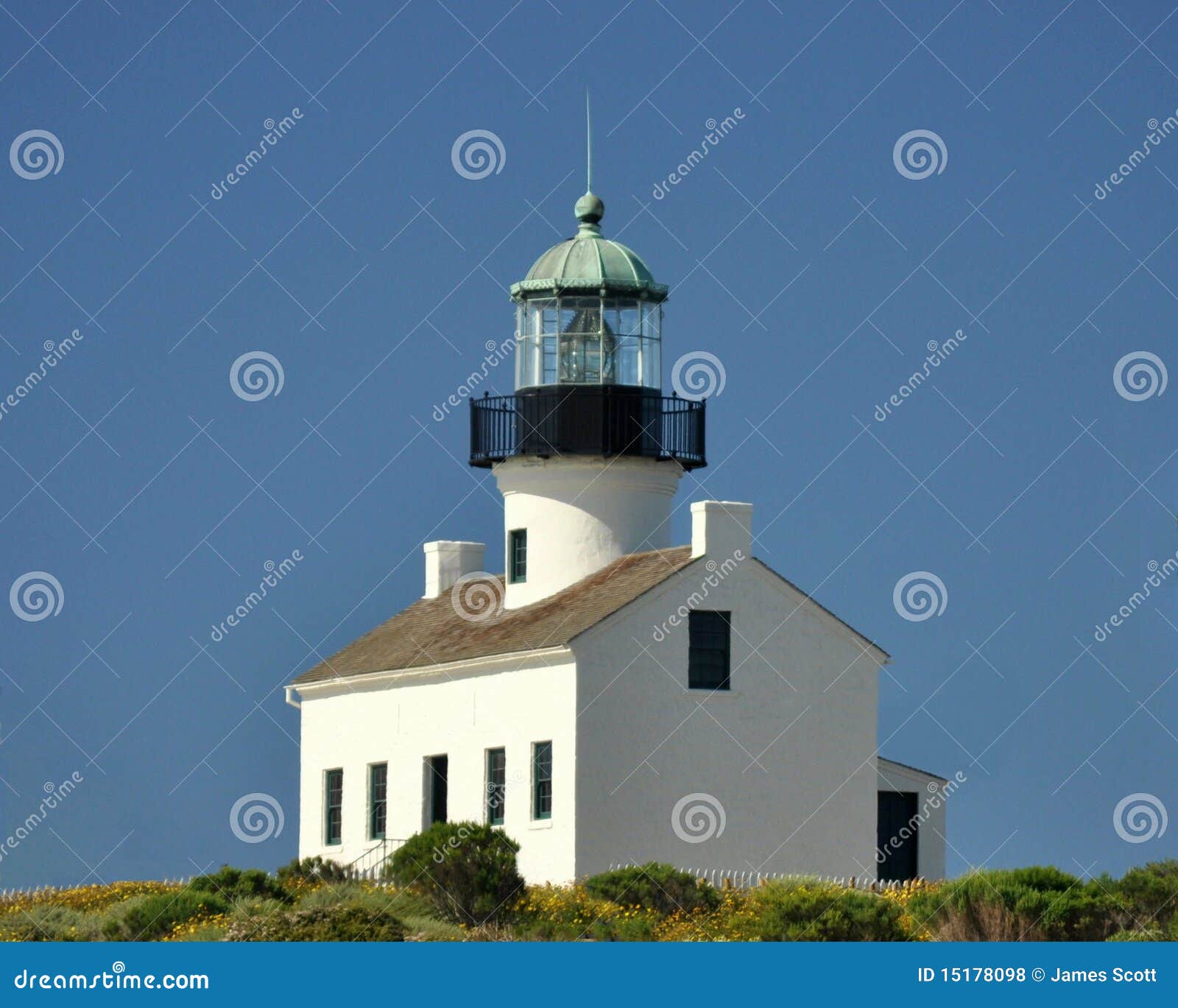 Old Lighthouse stock photo. Image of coastline, harbor - 15178098