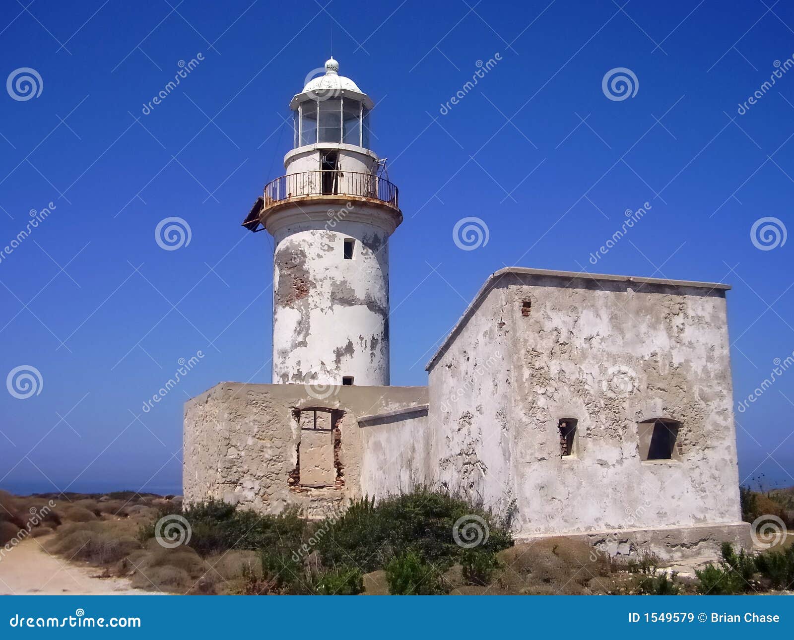 Old Lighthouse stock image. Image of plant, rust, shipping - 1549579