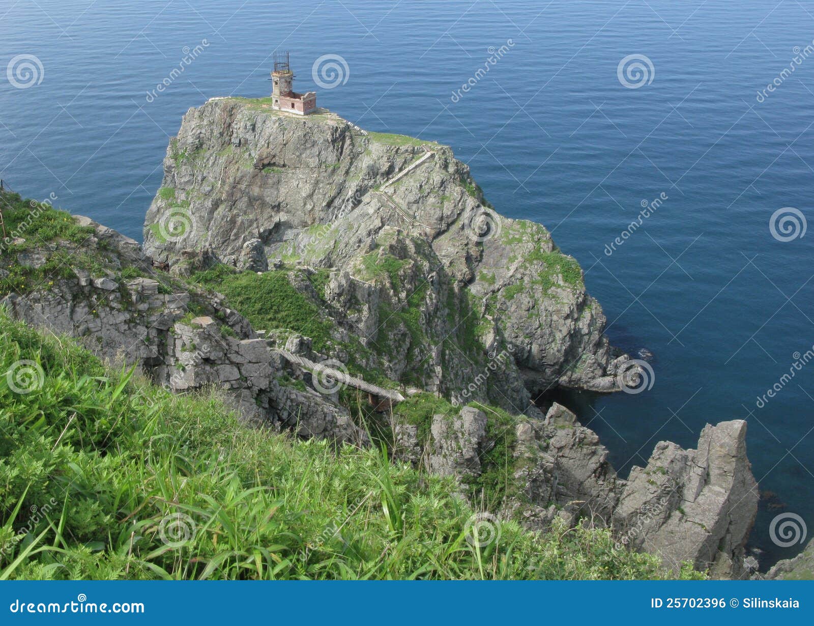 The old lighthouse stock photo. Image of east, landscape - 25702396