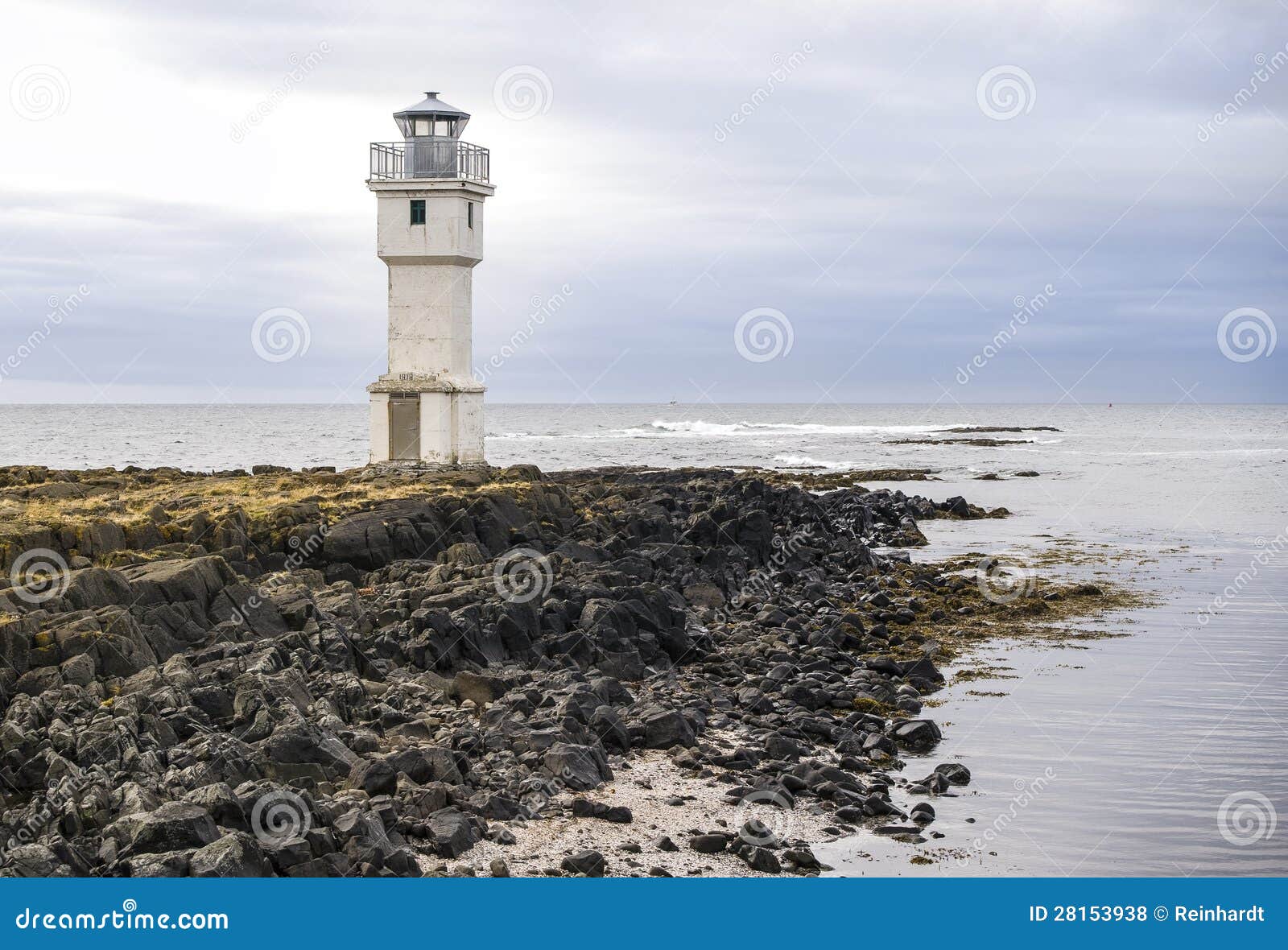 Old Lighthouse, Akranes, Iceland Stock Photo - Image of house, maritime ...