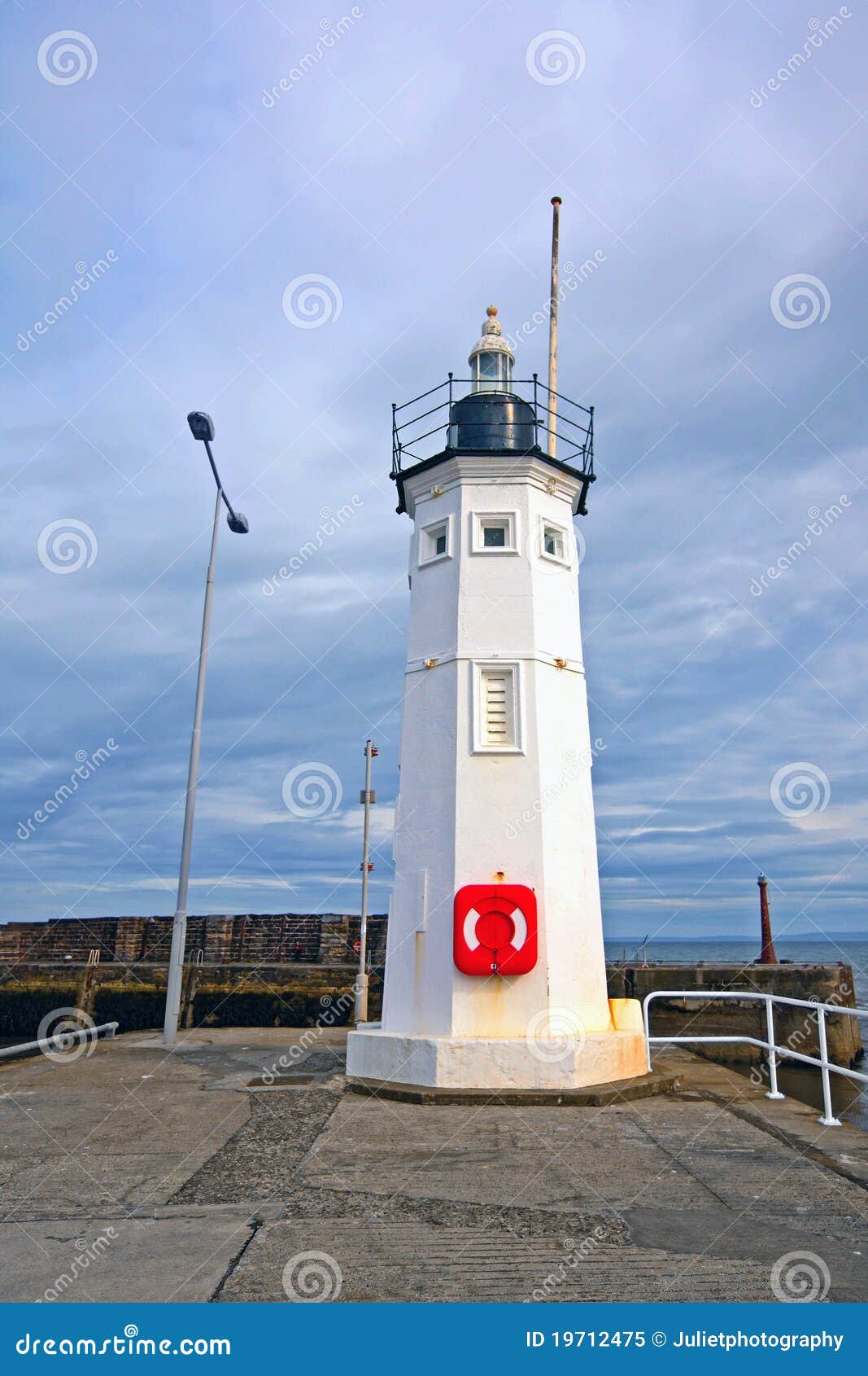 An Old Lighthouse in Anstruther Stock Image - Image of landscape ...