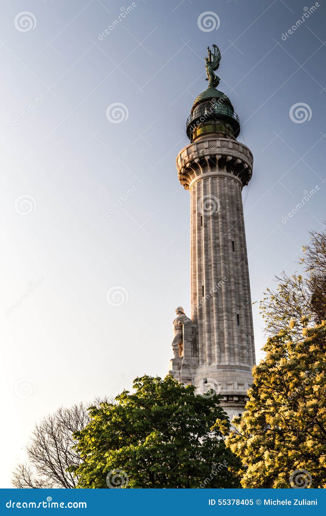 Old Lighthouse in the Bay of Trieste Stock Image - Image of port ...