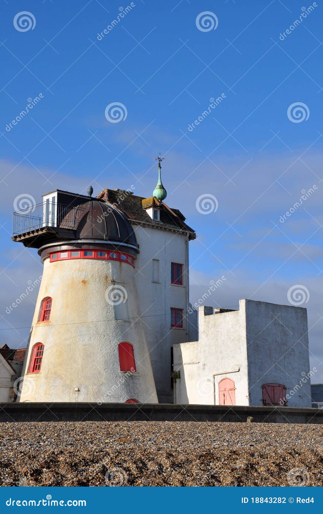 Old lighthouse building stock photo. Image of light, beach - 18843282