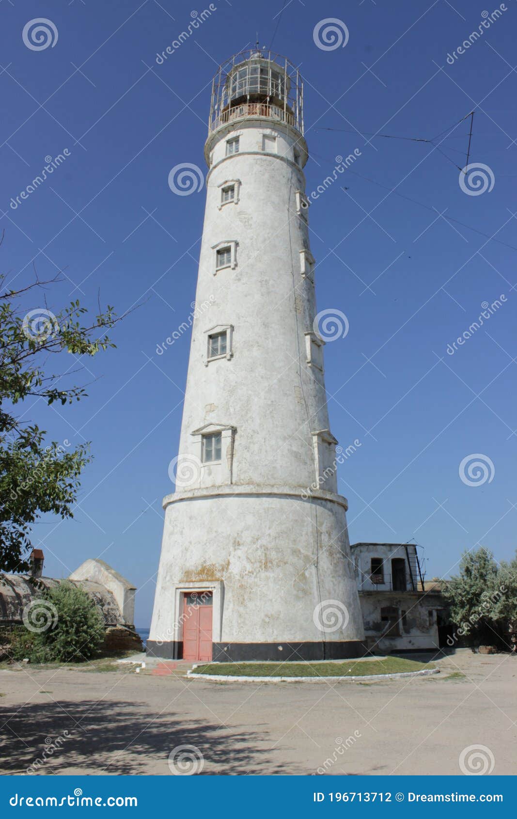 Men Ruz Lighthouse Made Of Pink Granit Is A Symbole Of The Brittany ...