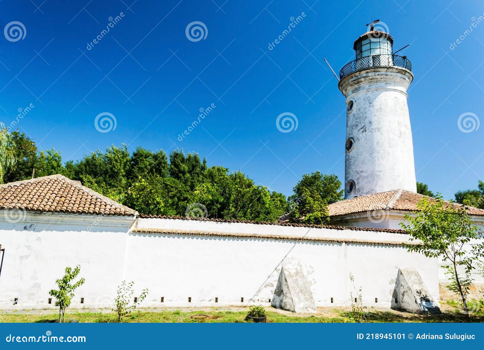 The Old Lighthouse In Sulina Placed On The Left Side, In The Direction ...