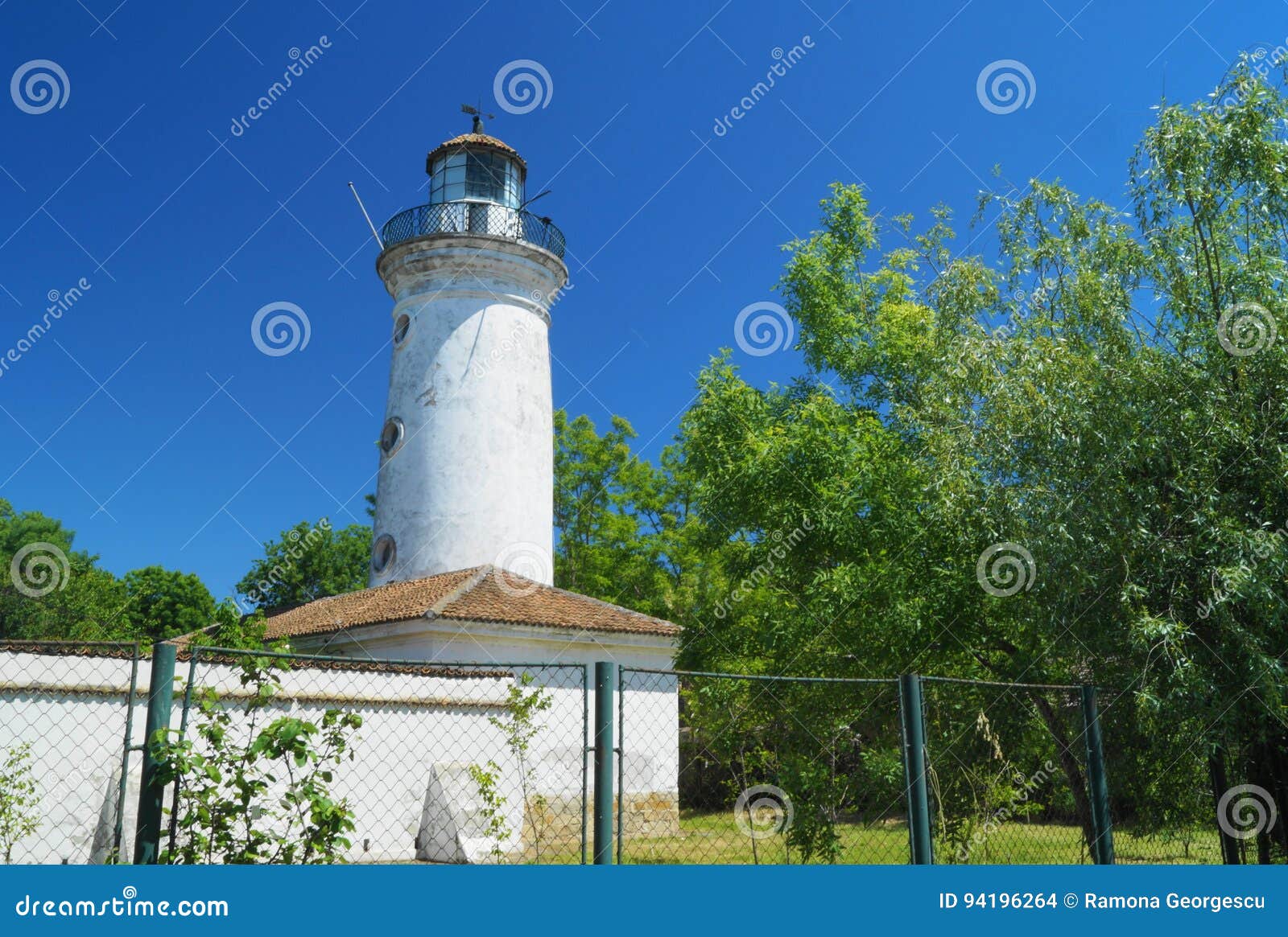 The Old Lighthouse In Sulina Placed On The Left Side, In The Direction ...