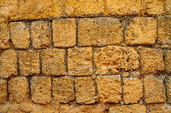 Old limestone brick wall stock photo. Image of textured - 163040748