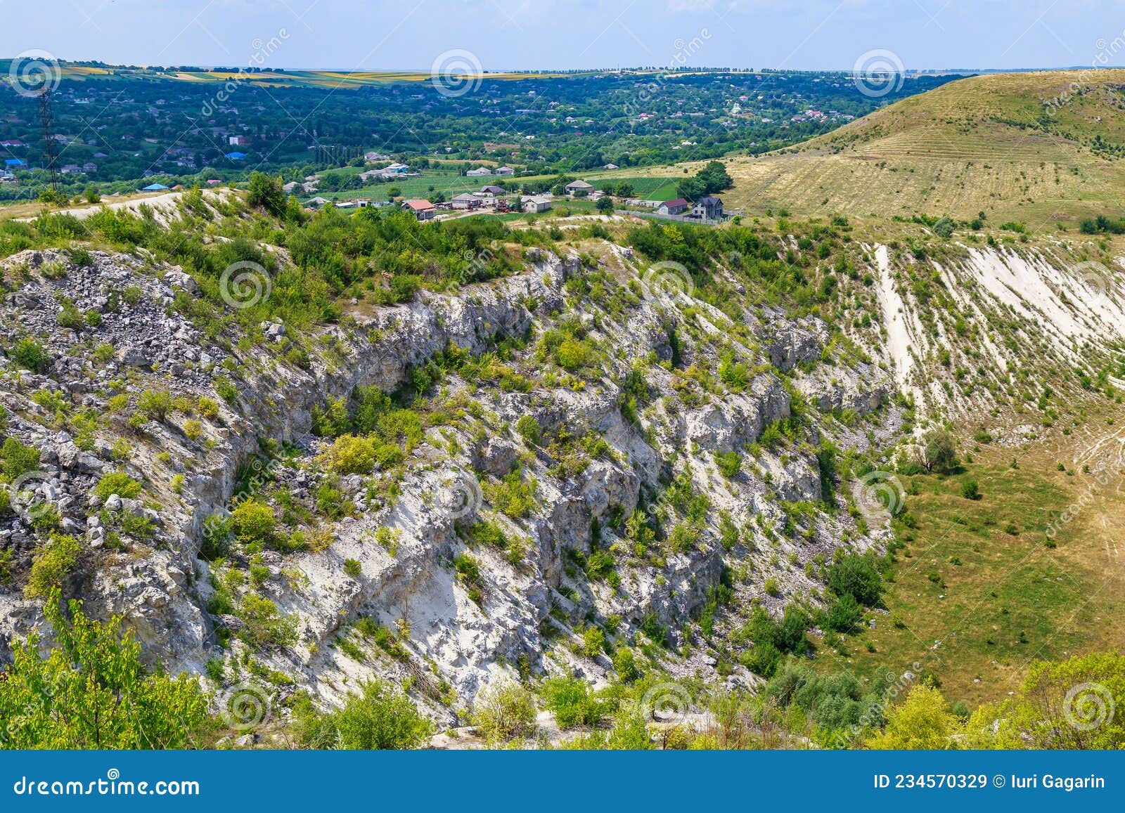 An Old Limestone Mining Site. Natural Stone Stock Image - Image of ...