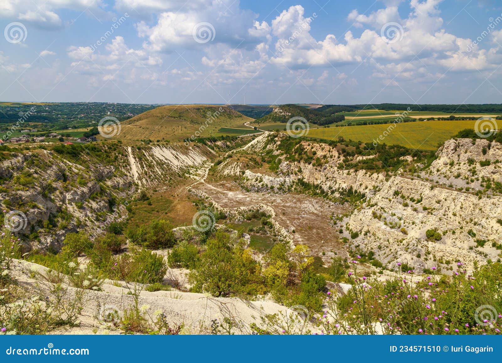 An Old Limestone Mining Site. Natural Stone Stock Photo - Image of ...