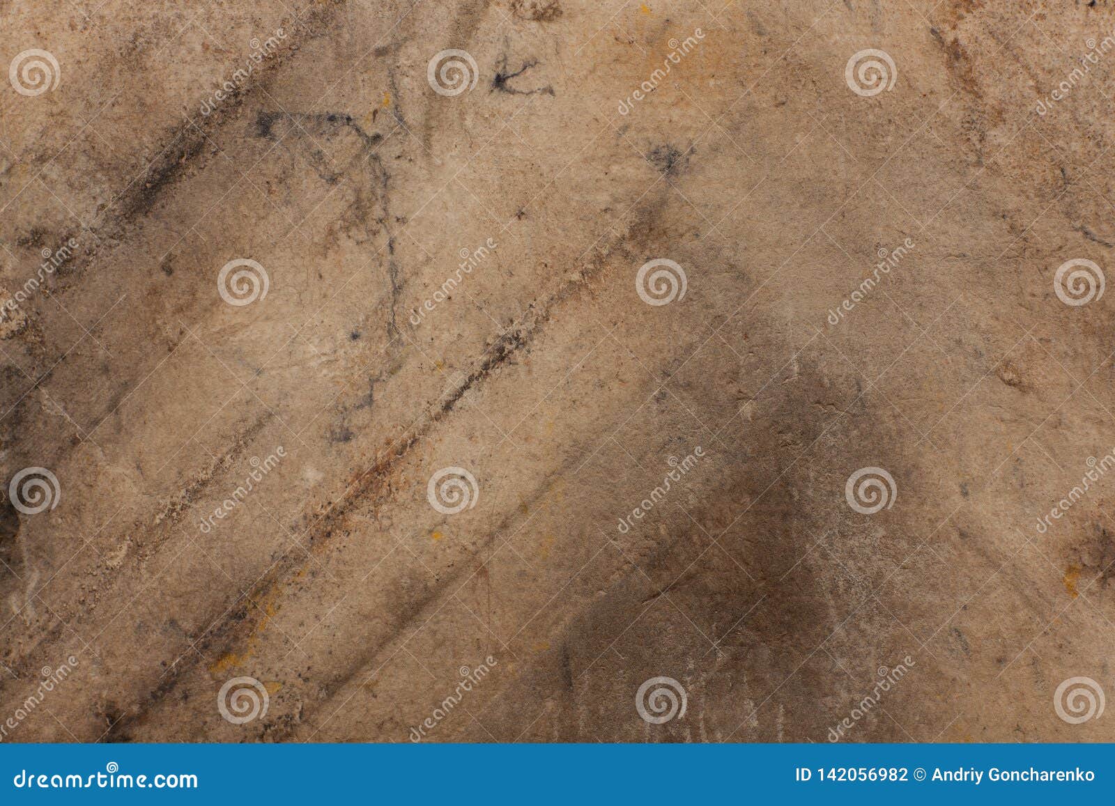 Old Linoleum, Which For A Long Time Lay On The Floorboard. Grunge ...