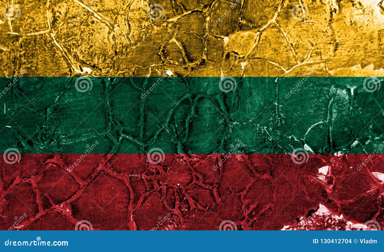 Old Lithuania Grunge Background Flag Stock Illustration - Illustration ...