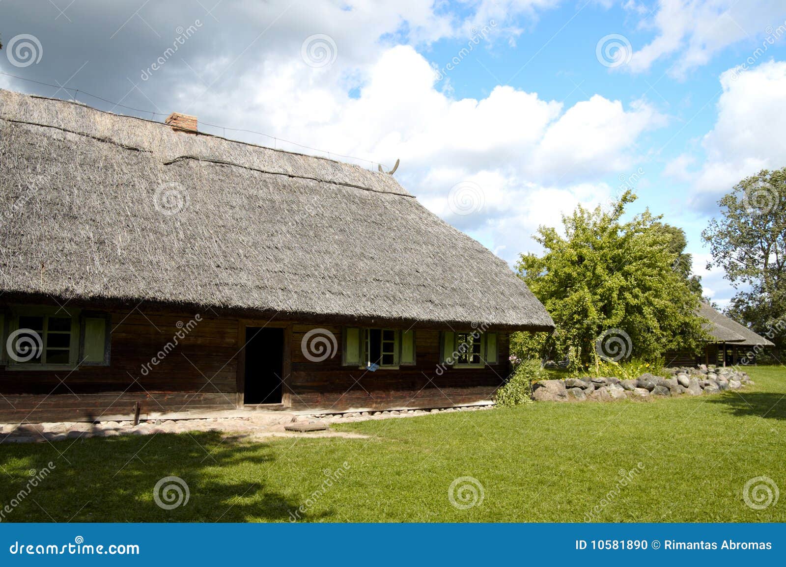 Old Lithuanian house stock photo. Image of roof, history - 10581890