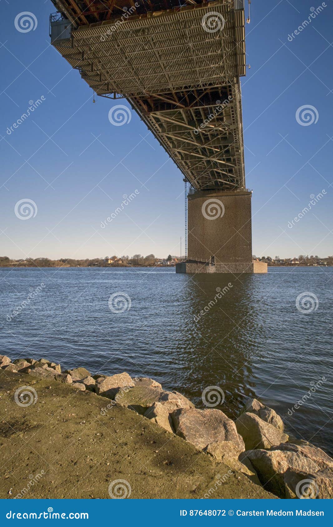 The Old Little Belt Bridge stock photo. Image of middelfart - 87648072