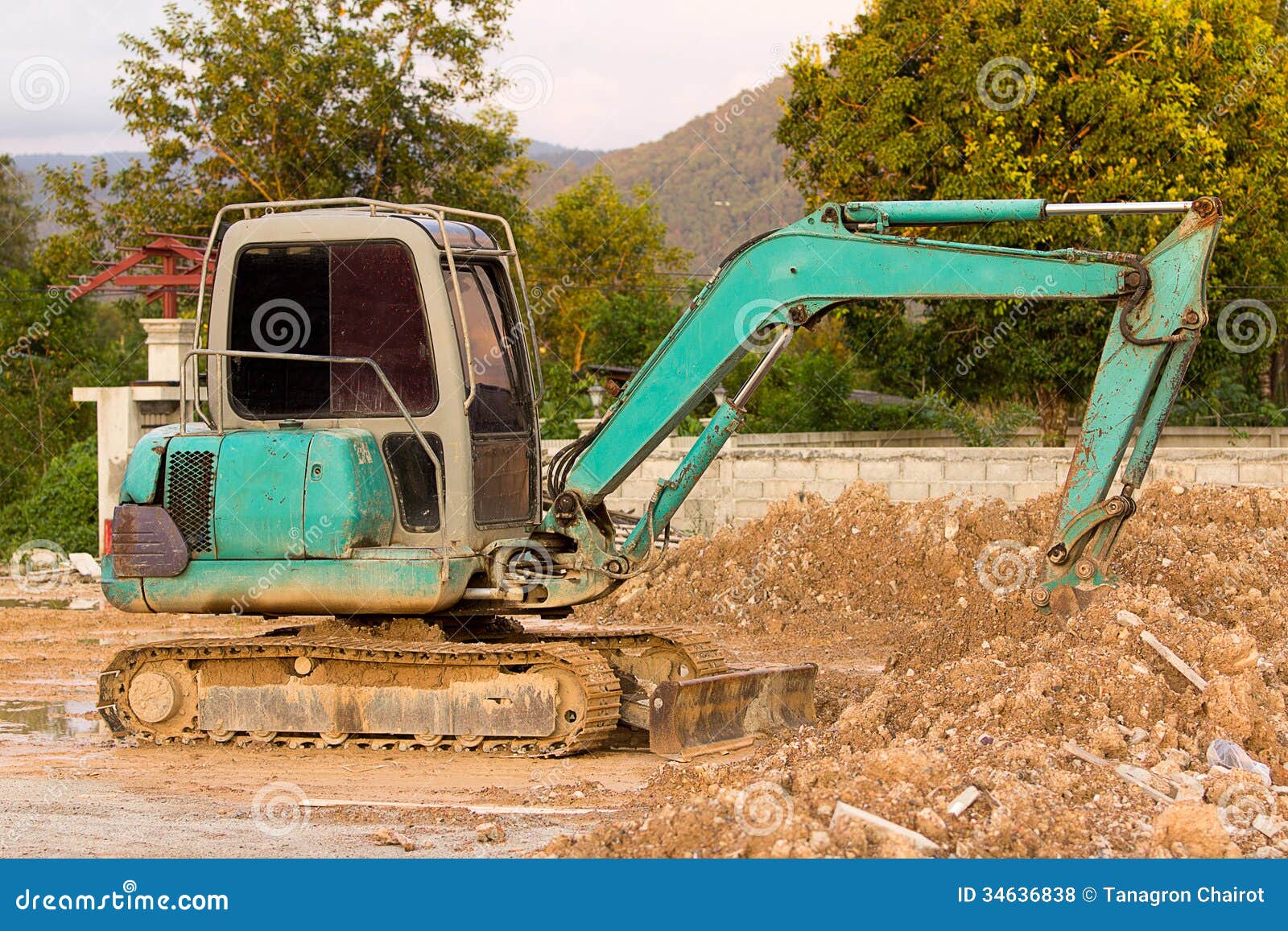 Old Loaders. stock photo. Image of dozer, machine, excavate - 34636838