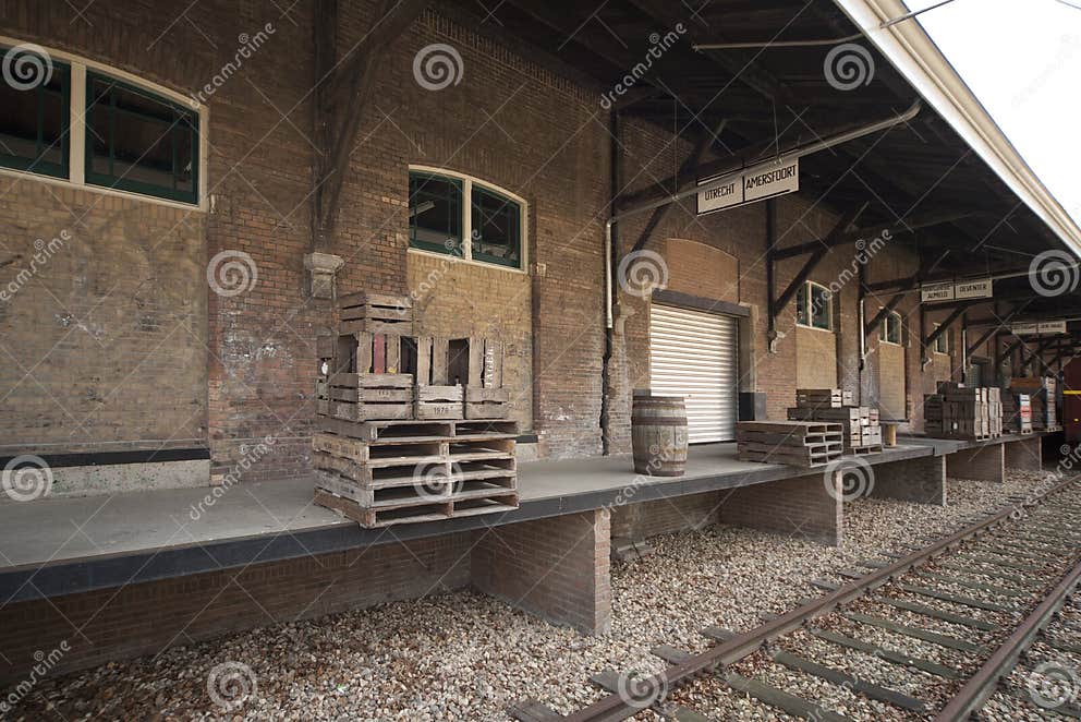 Old loading dock stock image. Image of rails, trade, holland - 27080657
