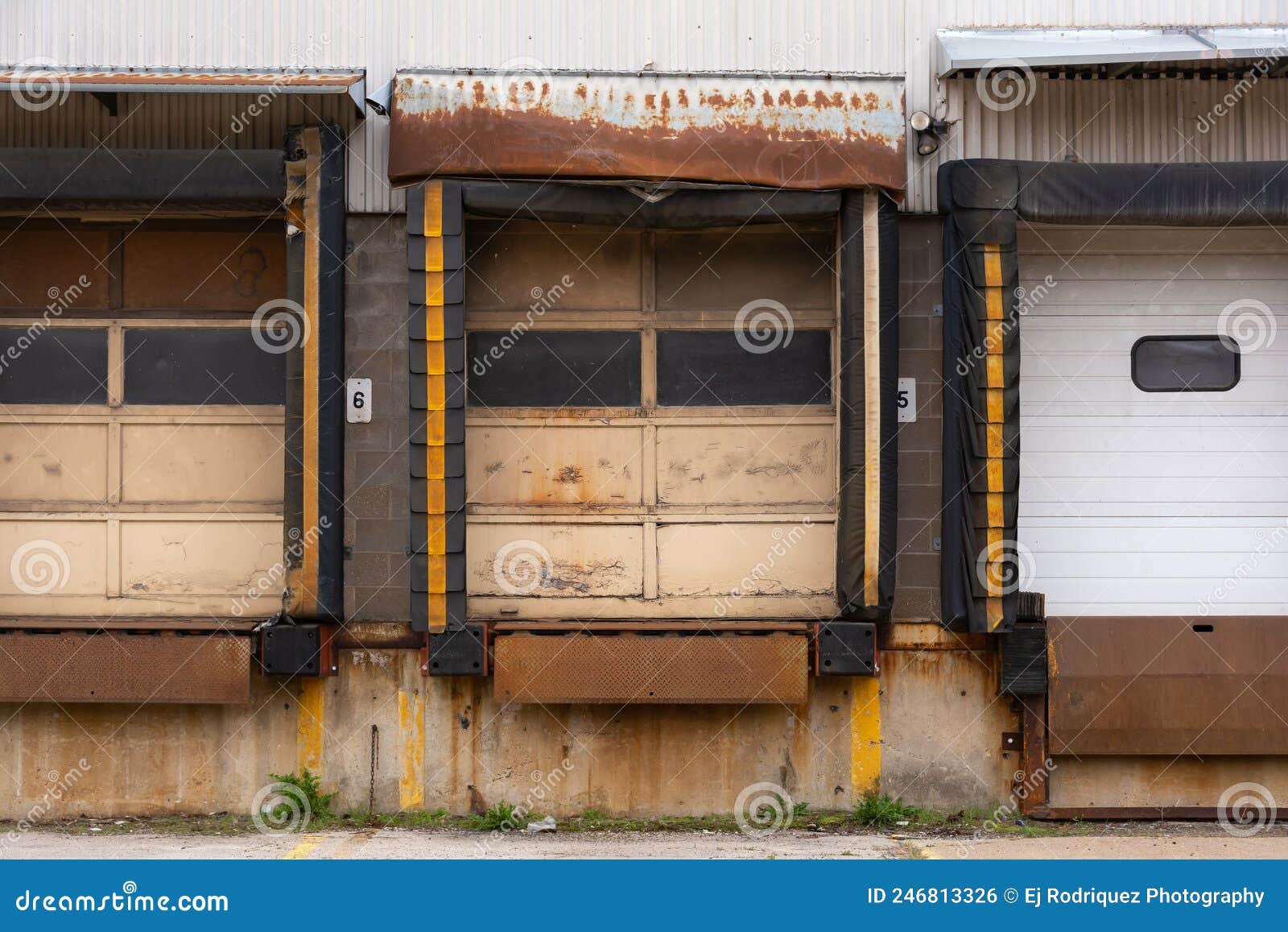 Loading dock door stock photo. Image of empty, entrance - 246813326