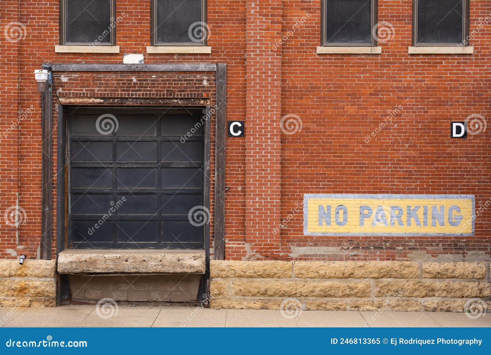 Loading dock door stock image. Image of texture, entry - 246813365