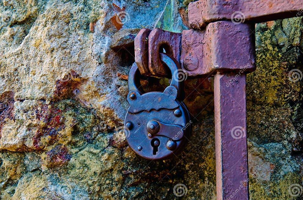 Old lock stock image. Image of antique, white, entrance - 25292697