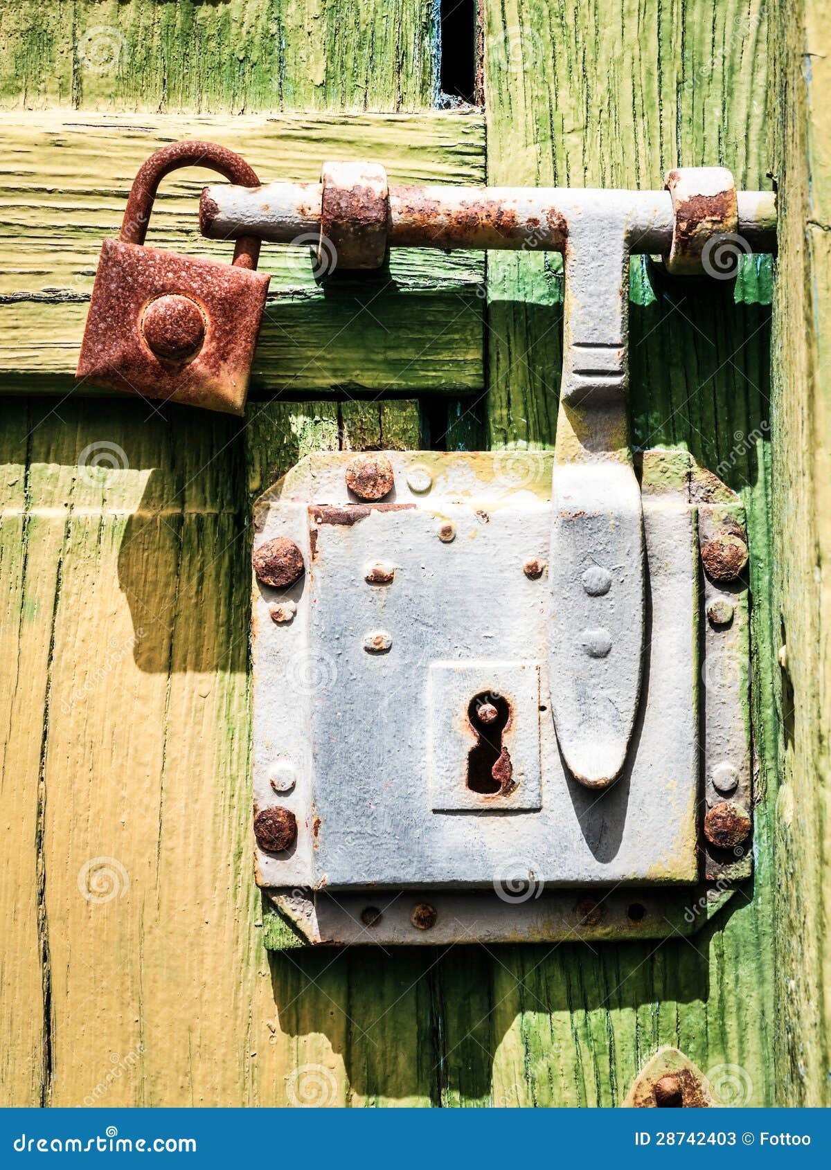 Old lock stock image. Image of antique, vertical, closeup - 28742403