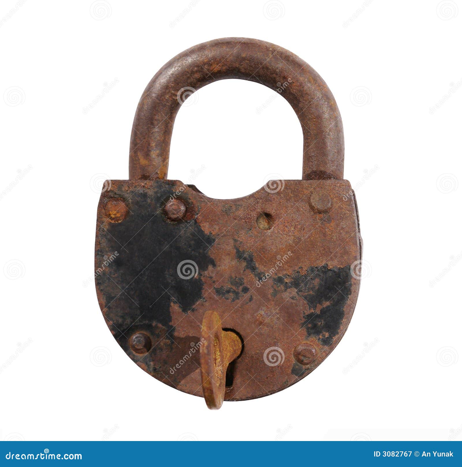Old lock stock image. Image of isolated, chrome, rust - 3082767