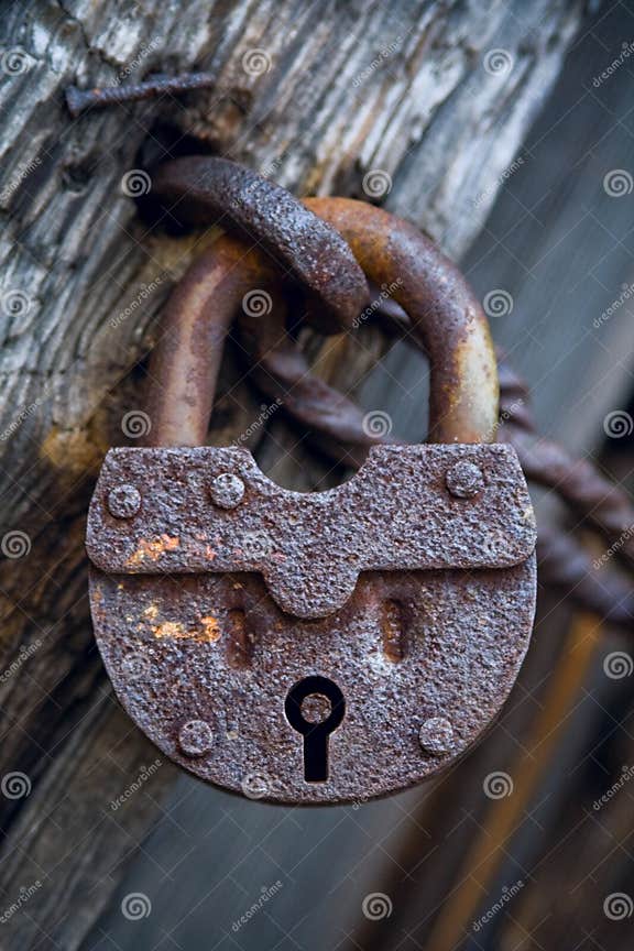 Old Lock stock photo. Image of close, ancient, retro, entrance - 4629134