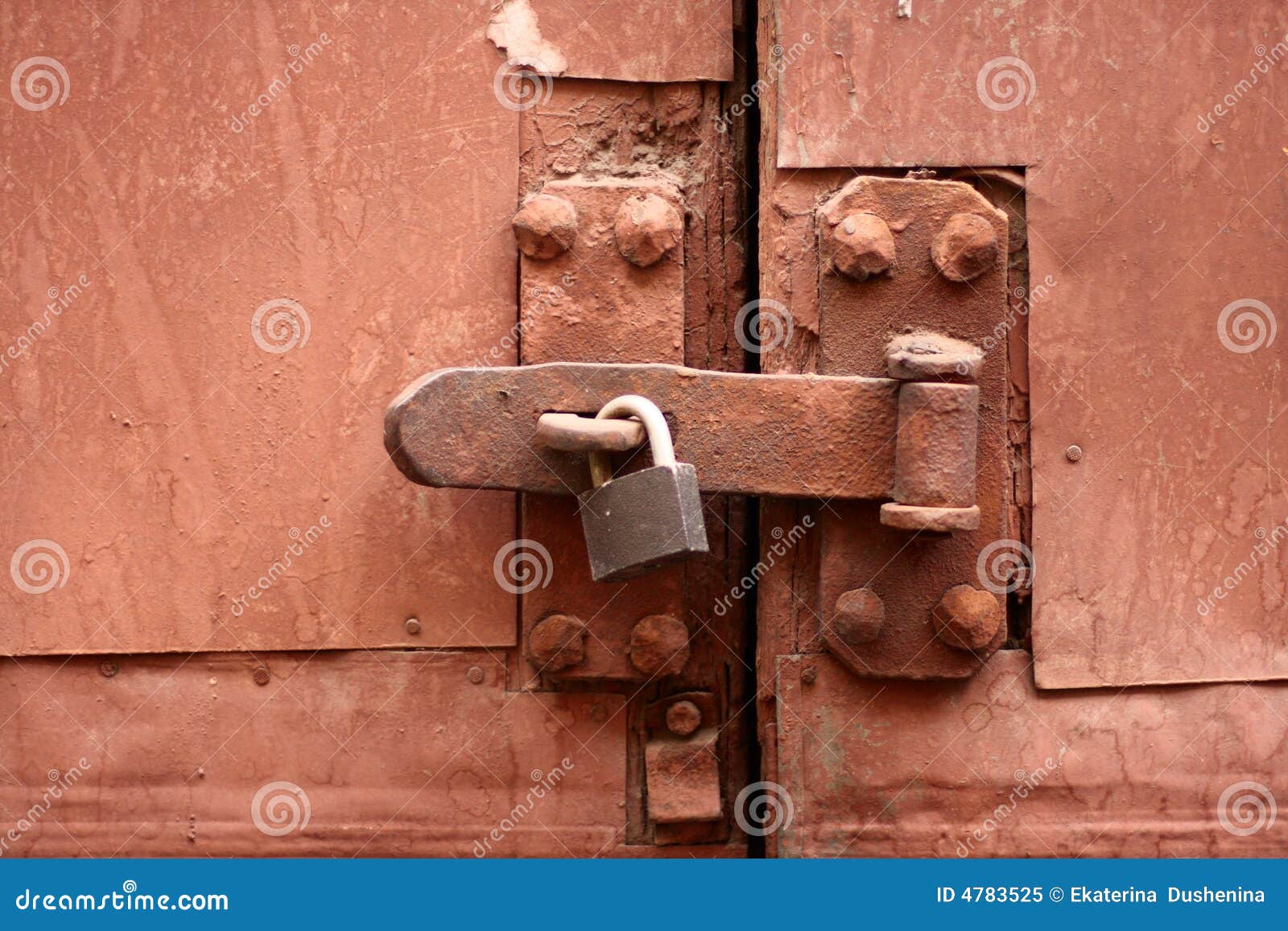 Old Lock, Latch and Rusty Gate Stock Image - Image of closed, rick: 4783525