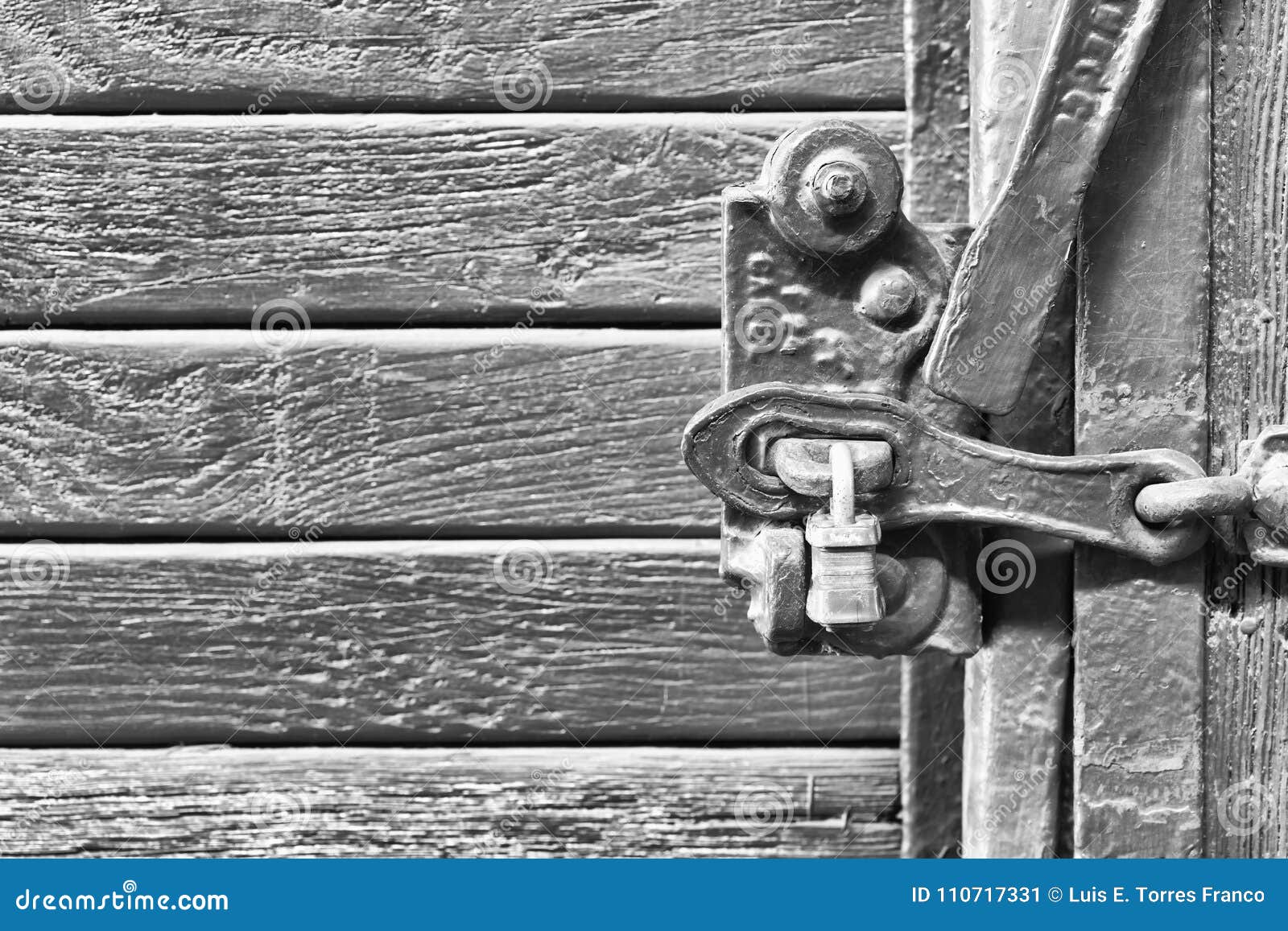 The Old Lock System stock image. Image of structure - 110717331