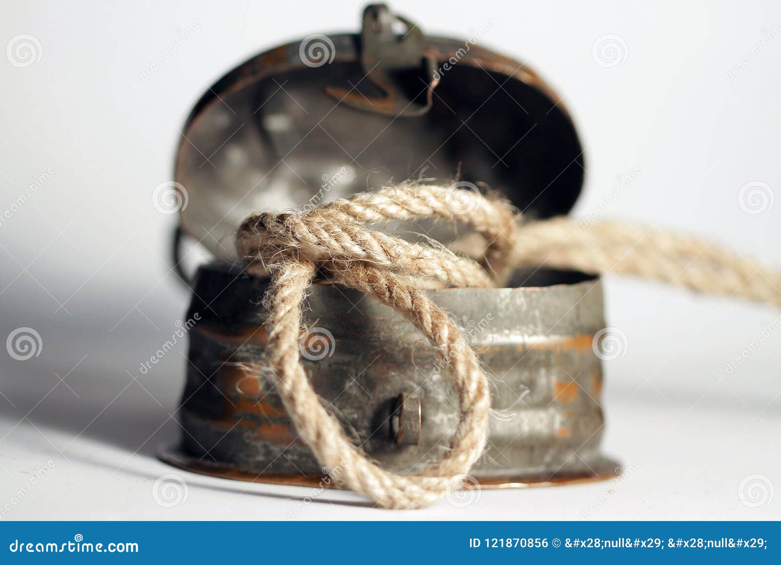 Old locked tin box stock photo. Image of chest, clipping - 121870856