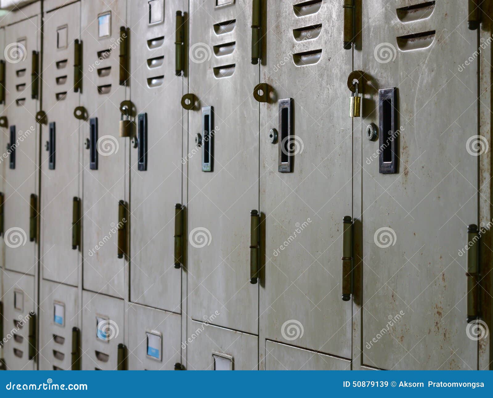 Old Lockers stock image. Image of corner, community, metal - 50879139