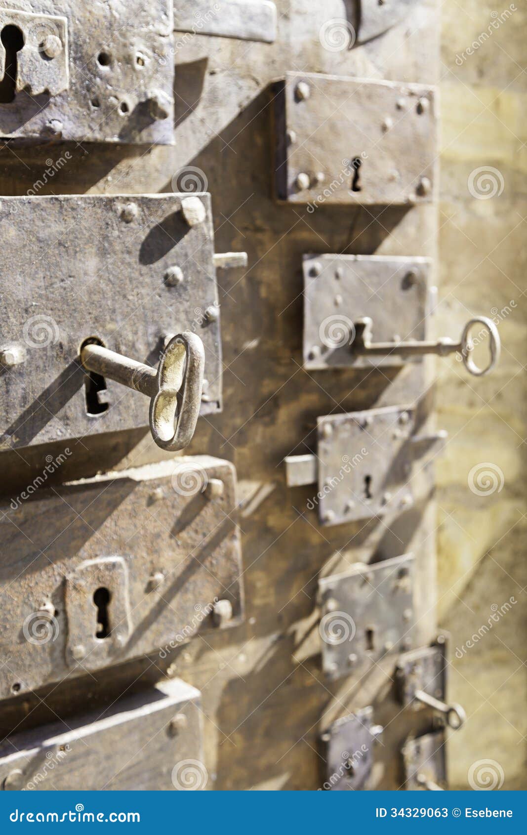 Old locks stock image. Image of gold, safety, estate - 34329063