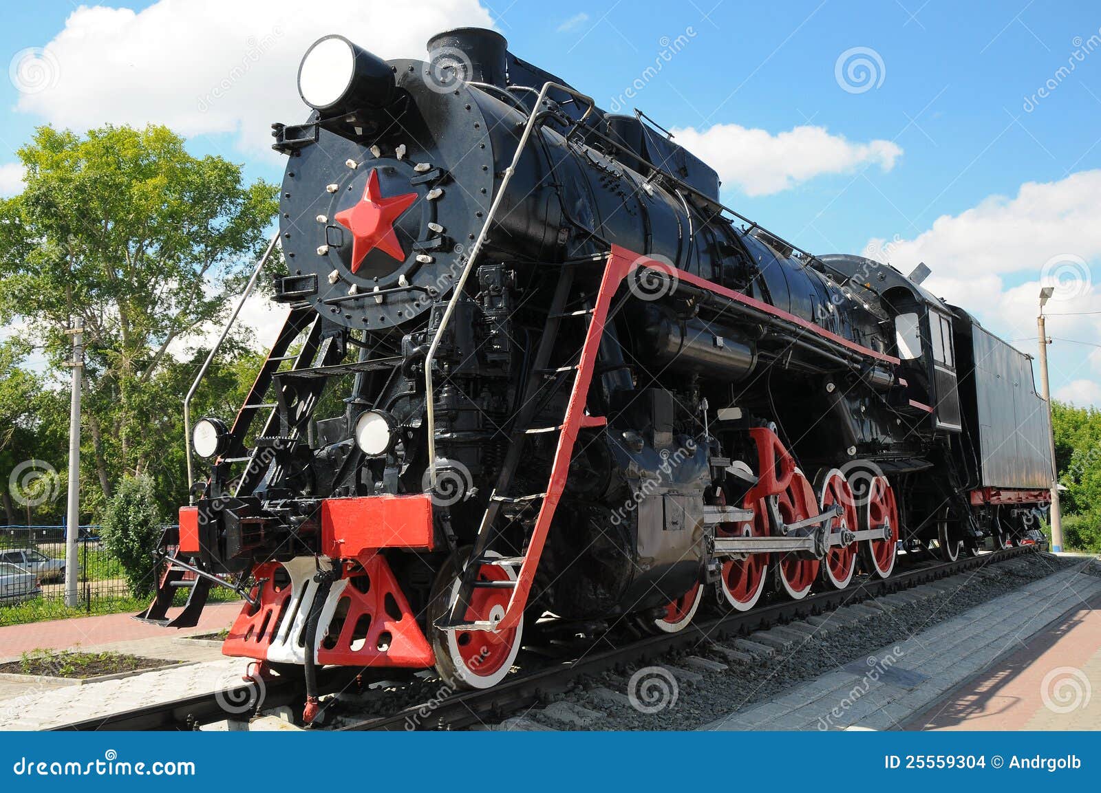 Old locomotive stock photo. Image of fast, railroad, express - 25559304