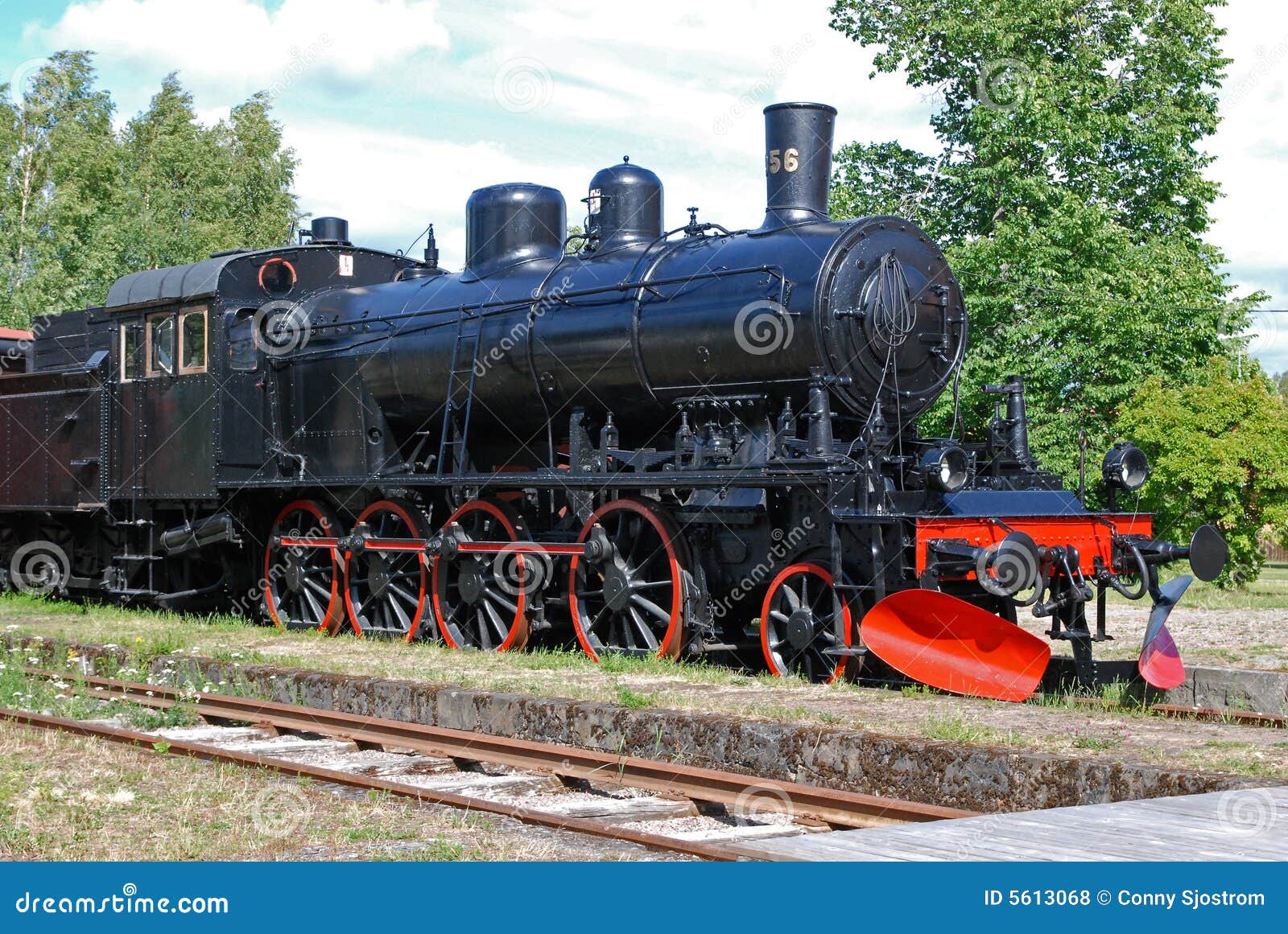 Old locomotive stock photo. Image of black, fashioned - 5613068